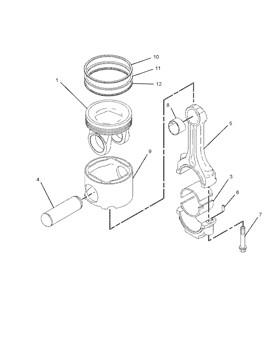 China 1979335 Pin As Engine 197-9335 Ring Rs3406E1 Ring Set Piston Cylinder Liner 34-0600 for sale
