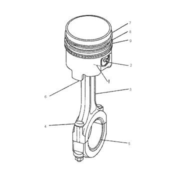 China 2254284 Piston Engine 225-4284 Ring Rs7E3888 Ring Set Piston Cylinder Liner 7E-3888 for sale