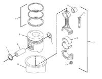 China 1282952 Piston Engine 128-2952 Ring 7E2899 Ring Group Piston Cylinder Liner 7E-2899 for sale