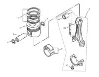 China 2977751 Piston Engine 297-7751 Ring 0R4218 Pump Gp Piston 416 Cylinder Liner 0R-4218 for sale