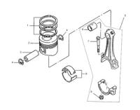 China 297-7752 Engine 1053635 Pump Group Piston Cylinder Liner 2977752 Piston Ring 105-3635 for sale