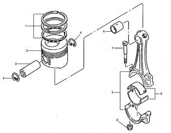 China 1014140 Piston A Engine 101-4140 Ring Rs1684540 Ring Set Piston Cylinder Liner 168-4540 for sale