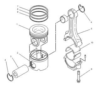 China 1352837 Crown As Engine 135-2837 Ring Rs2629288 Ring Set Piston Cylinder Liner 262-9288 for sale