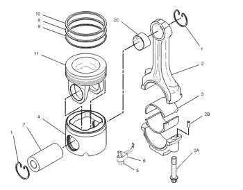 China 161-8919 Ring 1618919 Motor Group Piston Engine 152-1390 Cylinder Liner 1521390 Piston A for sale