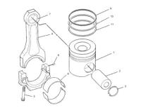 China 161-8919 Ring 1618919 Motor Group Piston Engine 152-1390 Cylinder Liner 1521390 Piston A for sale