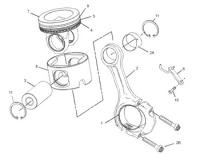 China 3208H3Sp Ring 3208H3Sp Body Piston W/Pin Engine 197-9368 Cylinder Liner 1979368 Crown As for sale