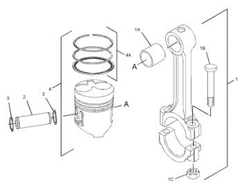 China 217-1456 Engine 4P8132 Piston Body W/O Pin Cylinder Liner 2171456 Ring Kit Ring 4P-8132 for sale
