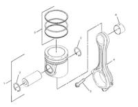 China 2767475 Piston As W Ring Gr Cylinder Liner 7C-115 Engine 276-7475 Ring 7C115 Pin Piston for sale
