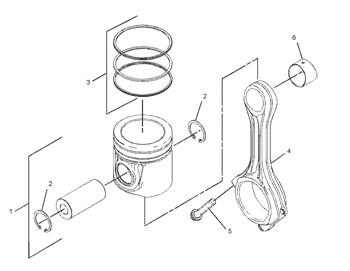 China 2767475 Piston As W Ring Gr Cylinder Liner 7C-115 Engine 276-7475 Ring 7C115 Pin Piston for sale