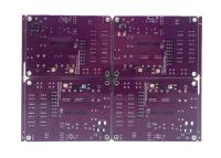 China FR4 94V0 RoHS Immersion Gold Purple Ink 2 Layer PCB Circuits Board for sale