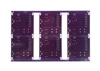 China FR4 94V0 RoHS Immersion Gold Purple Ink 2 Layer PCB Circuits Board for sale