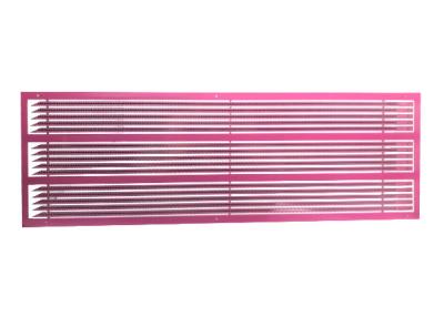 China Half Hole Pink Ink MCPCB LED Metal Core PCB Circuit Board for sale