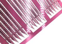 China Half Hole Pink Ink MCPCB LED Metal Core PCB Circuit Board for sale