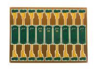 China Green Ink Yellow Coverlay IPC Class 2 Rigid Flex Printed Circuit Board for sale