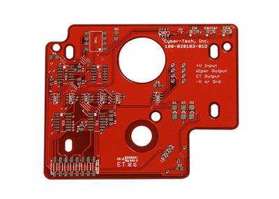 China Red Solder Mask White Legend FR4 HASL LF Double Sided PCB for sale