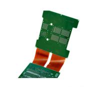 China Green Ink Yellow Coverlay IPC Class 2 Rigid Flex Printed Circuit Board for sale