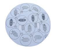 China 12Oz Copper ENIG Aluminum LED PCB Board ABIS For Lamps for sale