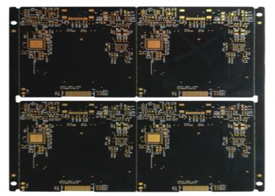 China 4 Layers Black Ink FR4 PCB Board 2u