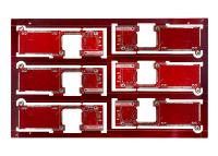China 0.15m Hole FR4 TG150 Multilayer PCB Board Red Soldermask 175um for sale