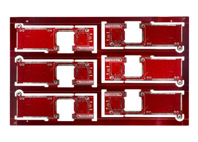 China 0.15m Hole FR4 TG150 Multilayer PCB Board Red Soldermask 175um for sale