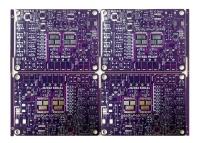 China 6 Layer FR4-4 1.6mm 2oz PCB Circuit Board 1.6mm Purple Solder Mask EING with plug hole V-cut for sale