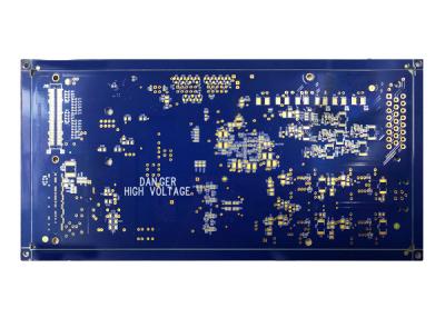 China FR4 CCL 0.5OZ Copper Pcb Circuit Board 35um Blue Solder Mask for sale
