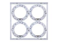 China Al5052 LPI 2OZ Copper Aluminum PCB Board 140μm LED Light PCB Board for sale