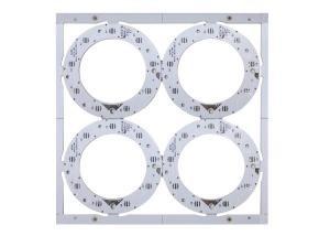 China 12oz Copper Single Sided HASL Lead Free Aluminum PCB Board With White Solder Mask Round LED PCB Board Manufacturer for sale