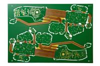 China 6 Layer Blind Buried Via Flex Rigid Circuit Board 0.15mm+1.6mm for sale