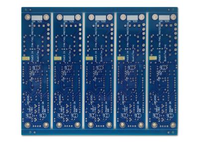 China 70um HASL HDI PCB Board 4 Layer 8mil PTEF Alu Cu With Blue Solder Mask for sale
