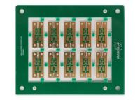 China 35um HDI Double Sided PCB V Cut Green Ink Immersion Gold LPI PTFE for sale