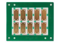 China 35um HDI Double Sided PCB V Cut Green Ink Immersion Gold LPI PTFE for sale