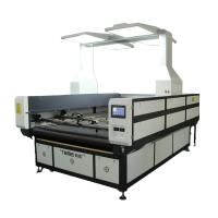 China Visual Camera Fabric CO2 Laser Cutting Engraving Machine Automated Leather Textile Processing System for sale