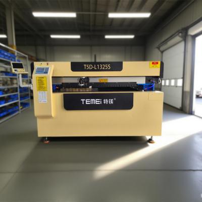 China T5D-L1325SCCD CO2 Laser Cutting Machine Double Screw 300W 450W 600W CCD Edge Patrol Multi Material Processing for sale
