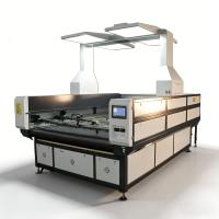 China 150W CO2 Laser Cutting Machine with CCD Edge Patrol Cutting and Automatic Feeding Platform for Fabric and Textile for sale