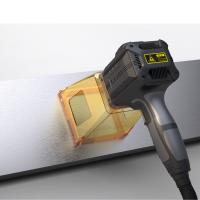 China Portable Handheld Fiber Laser Marking Machine with Touchscreen, Lithium Battery & Red Light Positioning for sale