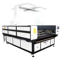 China Large Format Full View CO2 Textile Laser Cutting Machine Visual Assistance Automatic Material Feeding System for sale