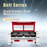 China Co2 Laser Cutting Machine Designed with Dual Station Belt System to Optimize Cutting Operations and Material Utilization for sale