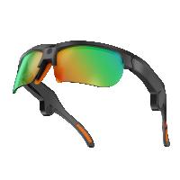 China E08 Smart Glasses-1200P HD Video AI Object Recognition IP54 Waterproof Magnetic Charging Voice Control Semi-Open for sale