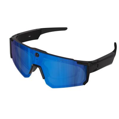 China V06 Smart Glasses-1200P HD Video AI Object Recognition IP54 Waterproof Magnetic Charging Voice Control Semi-Open for sale