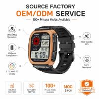 China GPS Outdoor Sports Watch AMOLED Offline Map 5ATM Waterproof Multi Satellite GPS BT Call OEM Custom Wholesale Factory for sale