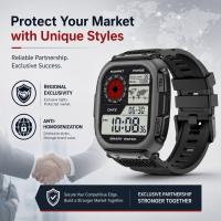 China GPS Outdoor Sports Smart Watch AMOLED Offline Map 5ATM Waterproof Multi Satellite GPS BT Call Fitness Hiking Running for sale
