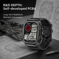 China GPS Outdoor Sports Smart Watch AMOLED Offline Map 5ATM Waterproof Multi Satellite GPS BT Call Fitness Hiking Running for sale