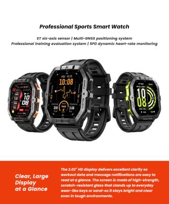 China SHUANXIANG GPS Smart Watch C32 Pro 2ATM Waterproof TFT Display Touchscreen for 5-10 Days Battery Multisport Tracker for sale