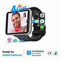 China DM100 Latest IP68 Waterproof 4G LTE Dual SIM Smart Watch WiFi Thermometer Compass Camera Mobile Phone Touch Screen for Android for sale