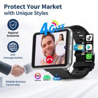 China DM100 Latest IP68 Waterproof 4G LTE Dual SIM Smart Watch WiFi Thermometer Compass Camera Mobile Phone Touch Screen for Android for sale