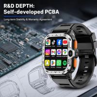 China New Outdoor Sports Pgd Smartwatch with 1.99inch Screen Wifi & 4G Android Answer Call & Record SMS Reception Function for sale