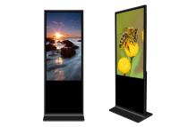 China 43 Inch Floor Standing LCD Digital Signage Multi - Language 1200nits Touch Screen for sale