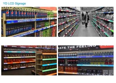 China LCD Shelf Edge Digital Signage LG Customized Size With Auto Loop Playing Function for sale