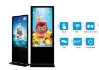 China Double Sided Floor Standing Digital Signage 89 Degree Viewing Angle for sale